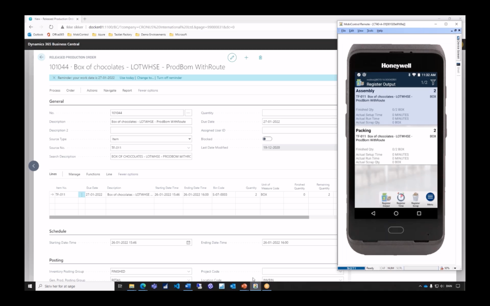 Webinar Highlights - Intro to Production in Tasklet Factory's Mobile WMS for Business Central